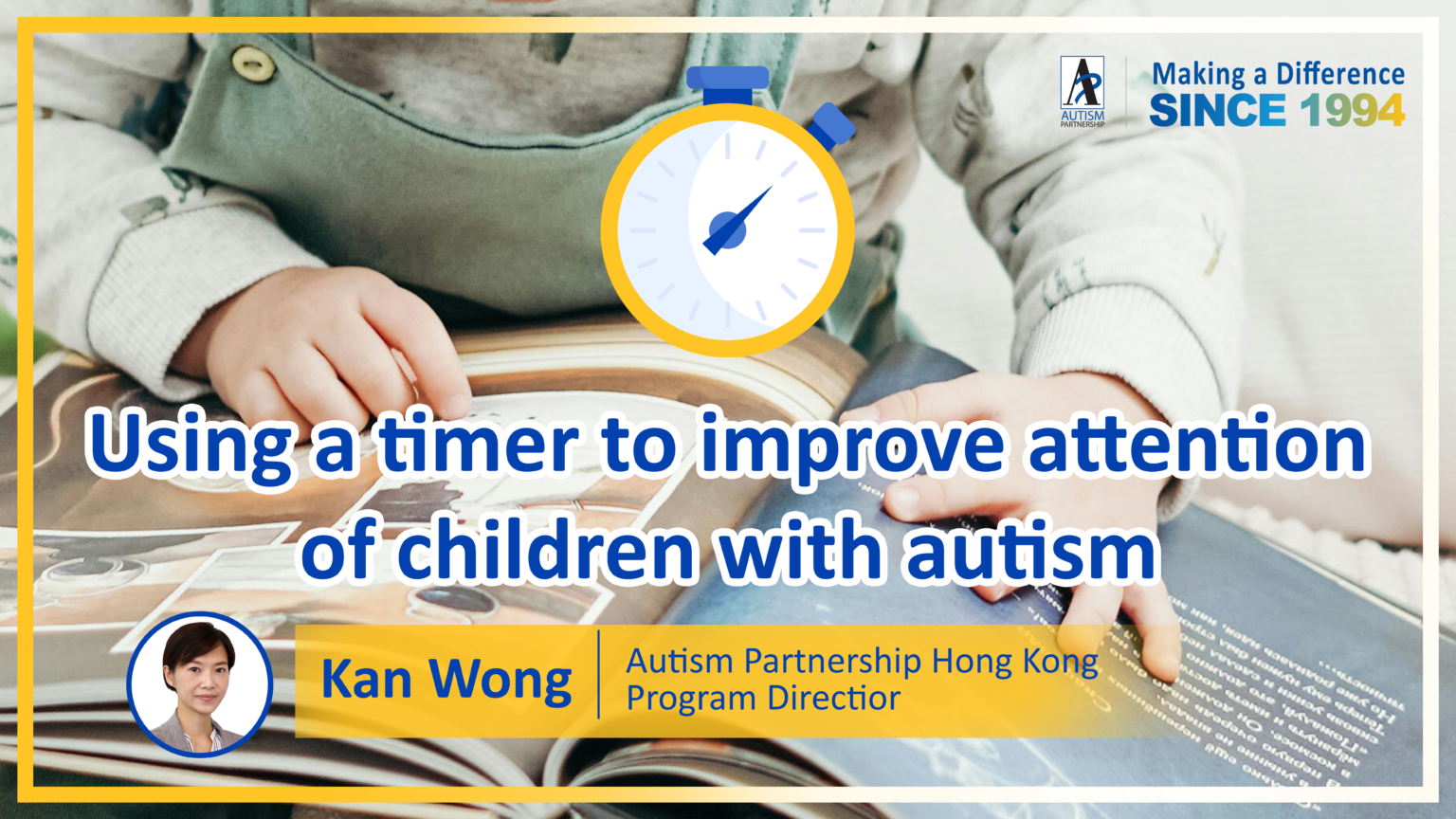 Using a timer to improve attention of children with autism - Autism ...